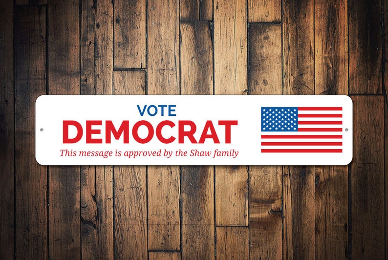 Vote Republican Sign Democratic Sign Political Party Sign - Etsy