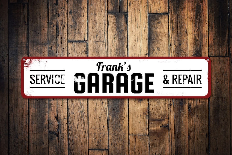 Garage Service & Repair Sign Personalized Mechanic Name Sign - Etsy UK