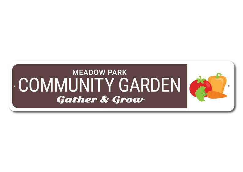 Community Garden Community Garden Sign Garden Lovers Group | Etsy