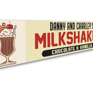Retro Milkshake Sign, Milkshake Kitchen Sign, Mamas Milkshakes, Custom ...