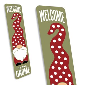 Welcome to Our Gnome Porch Sign, Christmas Decor, Welcome Sign, Gnome ...