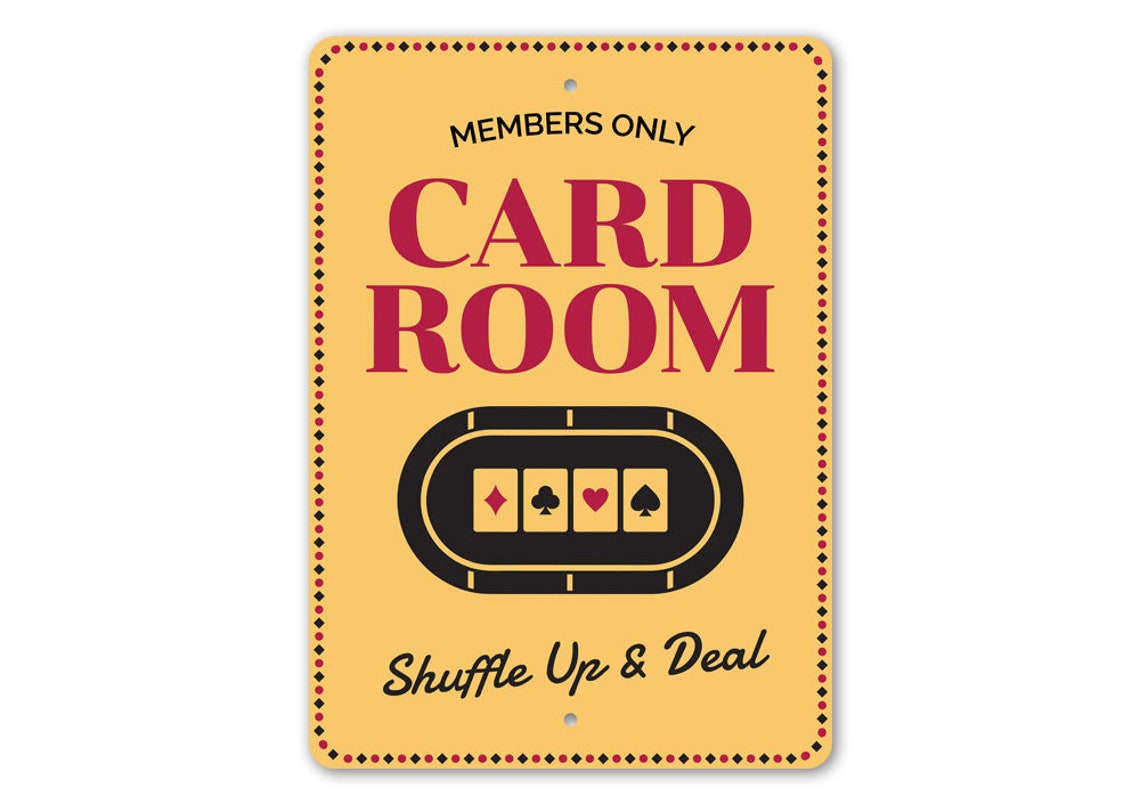 Card Room Decor Sign Poker Table Decor Poker Room Decor | Etsy