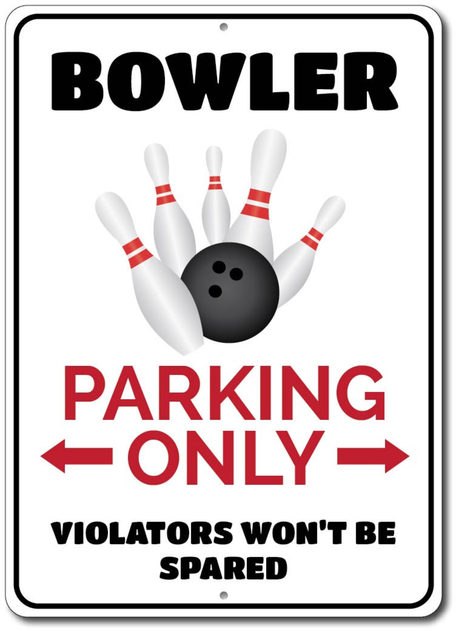Bowler Parking Sign Bowling Sign Bowler Gift Bowling Lover - Etsy