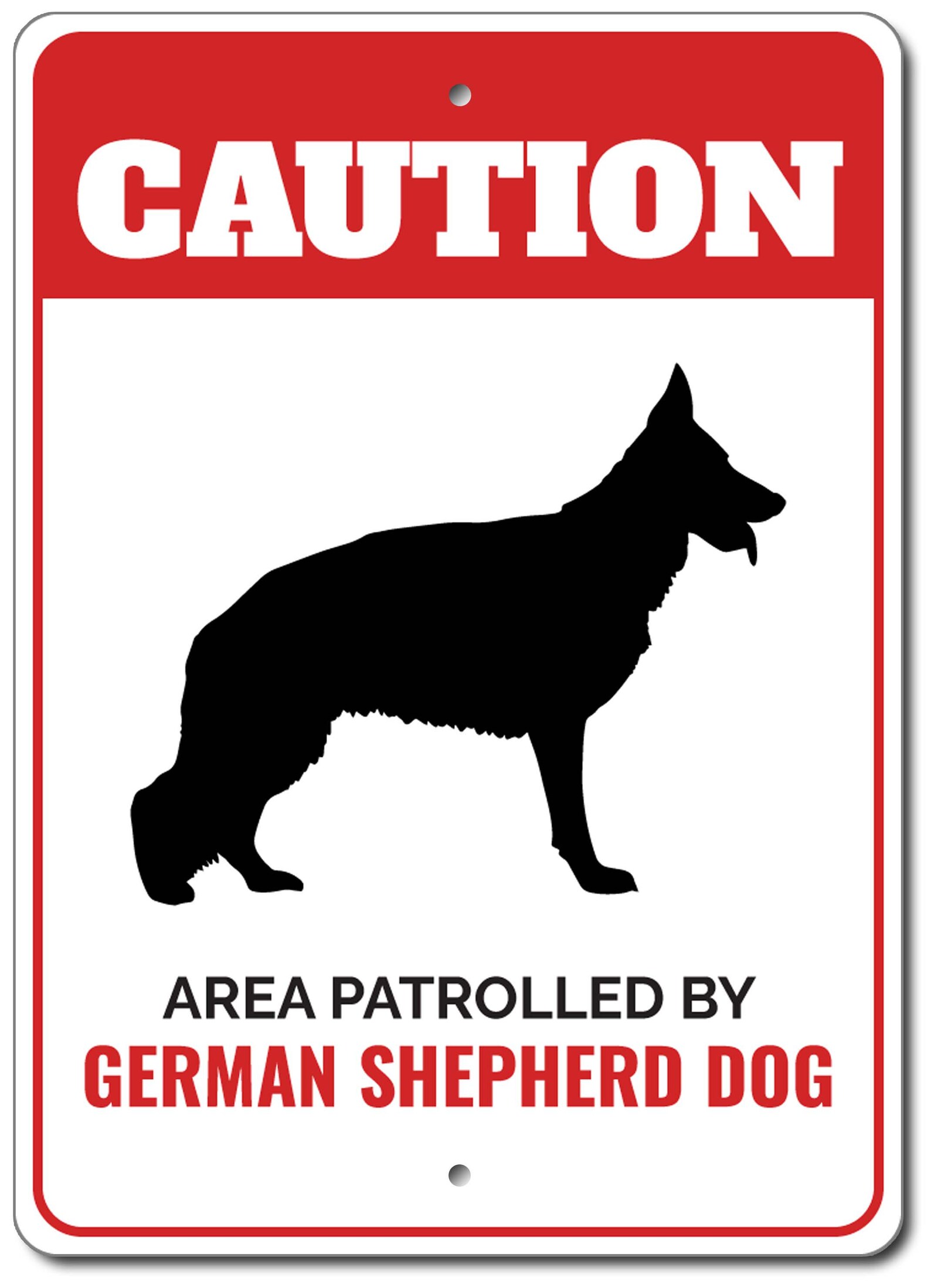 German Shepherd Dog Sign, Caution Dog Sign, Alsatian Dog Lover, Dog ...