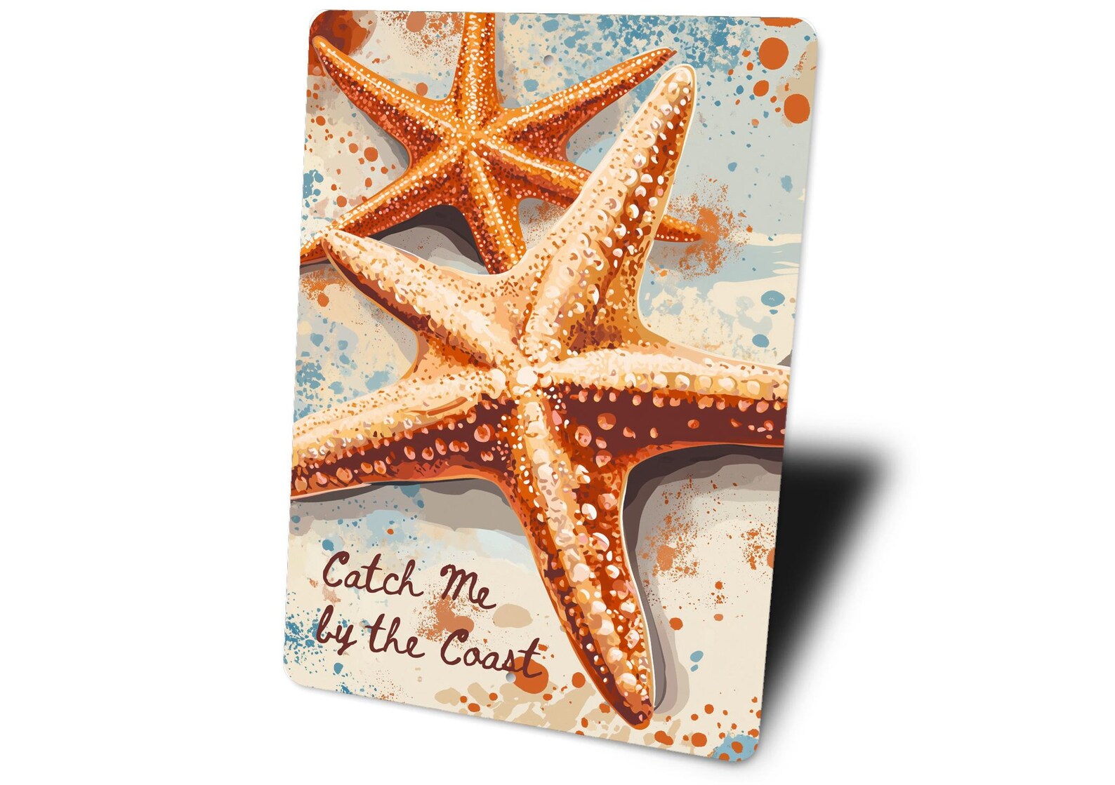 Catch Me by the Coast Sign, Starfish Beach Sign, Beach Wall Decor ...
