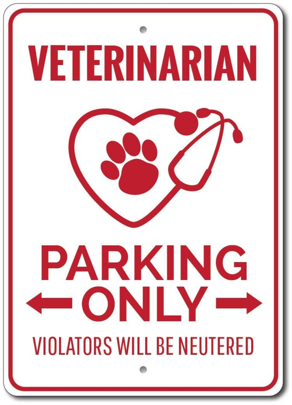Veterinarian Parking Sign Veterinarian Sign Vet Parking - Etsy