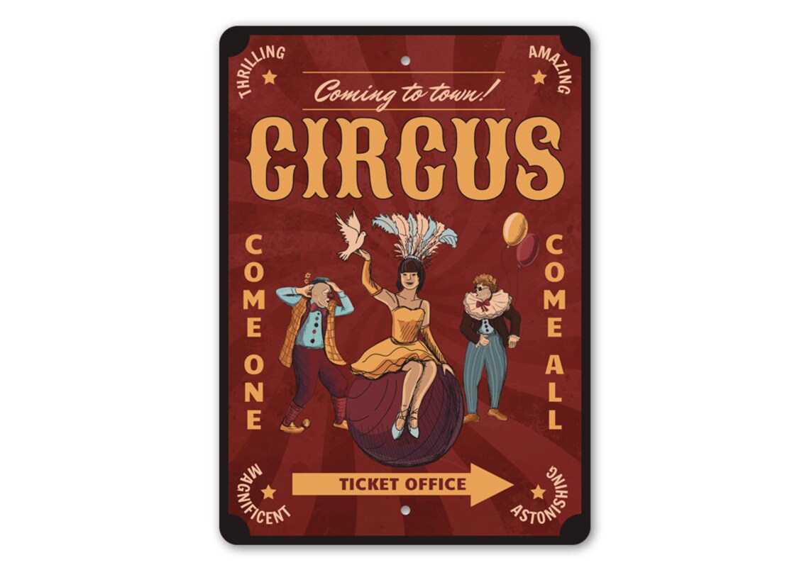 Circus Ticket Office Sign Ticket Office Circus Vintage | Etsy