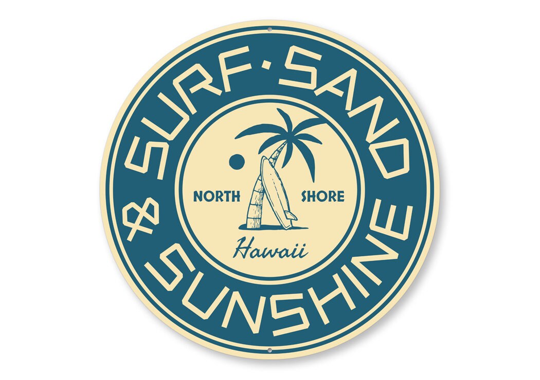 Surf Sand & Sunshine Sign Surfer Shack Decor Decor for Surf - Etsy