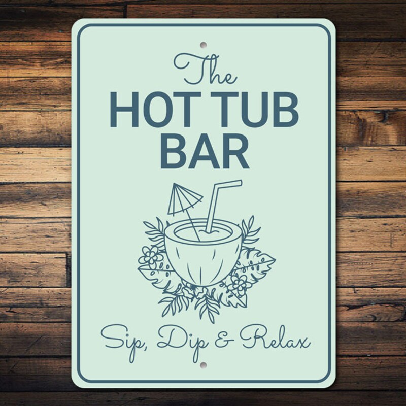 Hot Tub Signs - Etsy