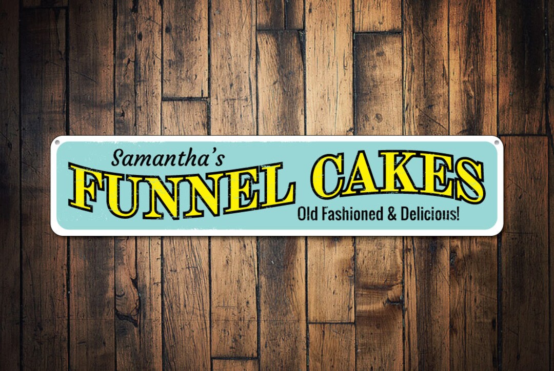 Funnel Cakes Sign, Personalized Beach House Sign, Custom Boardwalk Fair ...