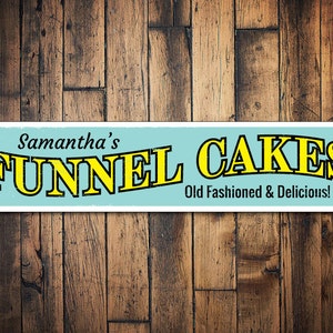 Funnel Cakes Sign, Personalized Beach House Sign, Custom Boardwalk Fair ...