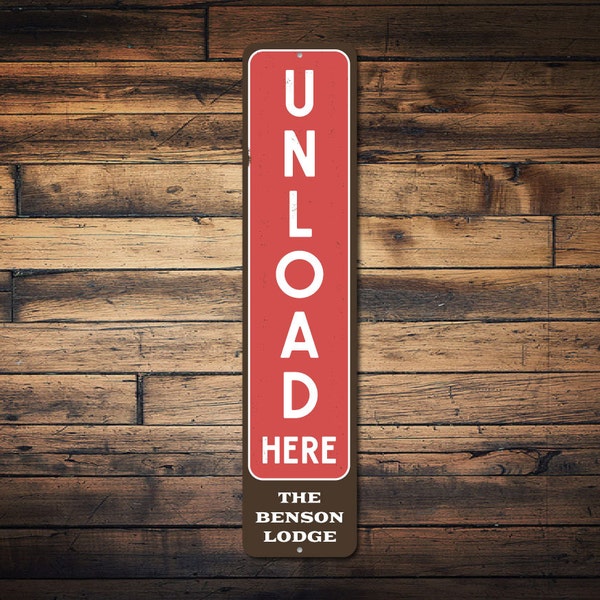 Ski Signs Unload Here - Etsy