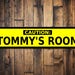Caution Room Sign Custom Kid Room Sign Child Room Caution - Etsy