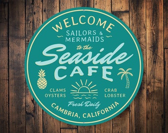 Deck Chairs, Seaside Hire, House/kitchen, Beach, Metal/steel Wall Sign ...