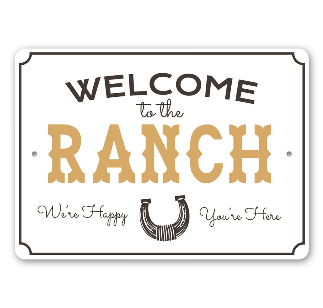 Welcome To The Ranch Cowboy Ranches Old Western Country | Etsy