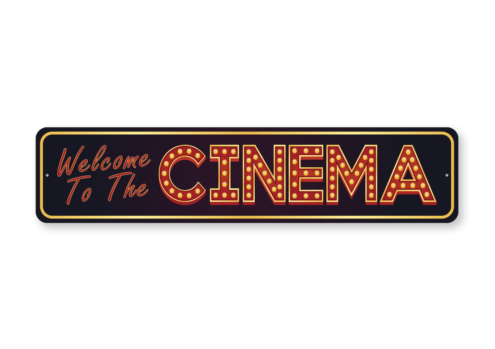 Welcome to Cinema Sign Welcome Movie Fans Movie Theatre | Etsy