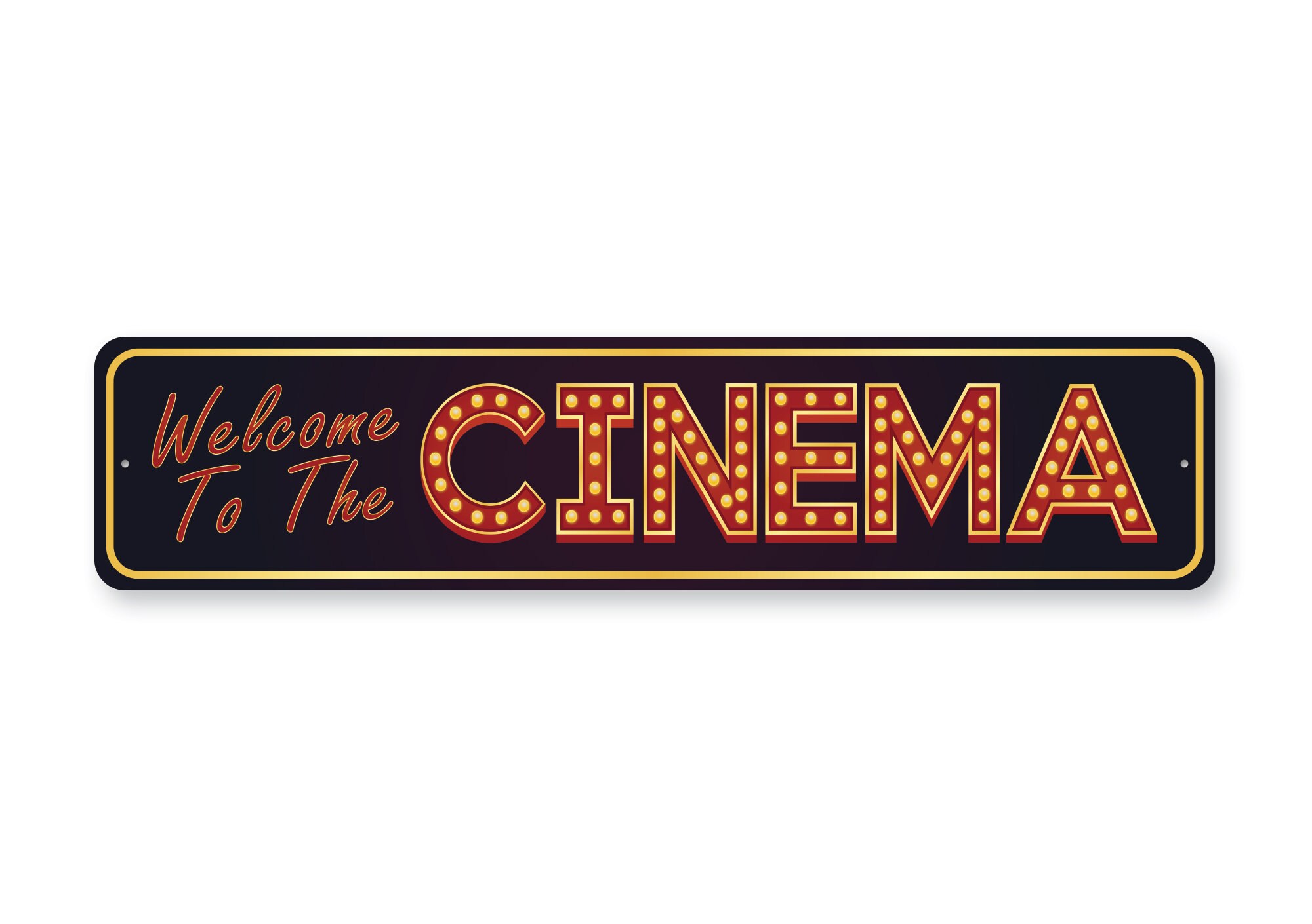 Welcome to Cinema Sign Welcome Movie Fans Movie Theatre | Etsy