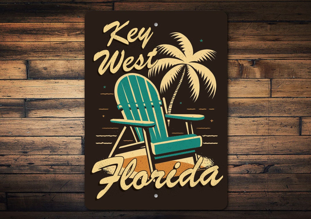 Key West Florida, Custom Florida Sign, Key West Decor, Beach Sign Decor ...