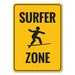 Surfing Zone Sign, Surf Zone Sign, Surfing Lovers, Ocean Decor, Surfer ...