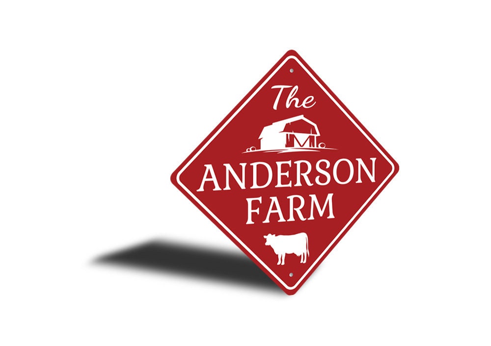 Custom Family Farm Sign Family Farm Sign Farmer Road Sign - Etsy