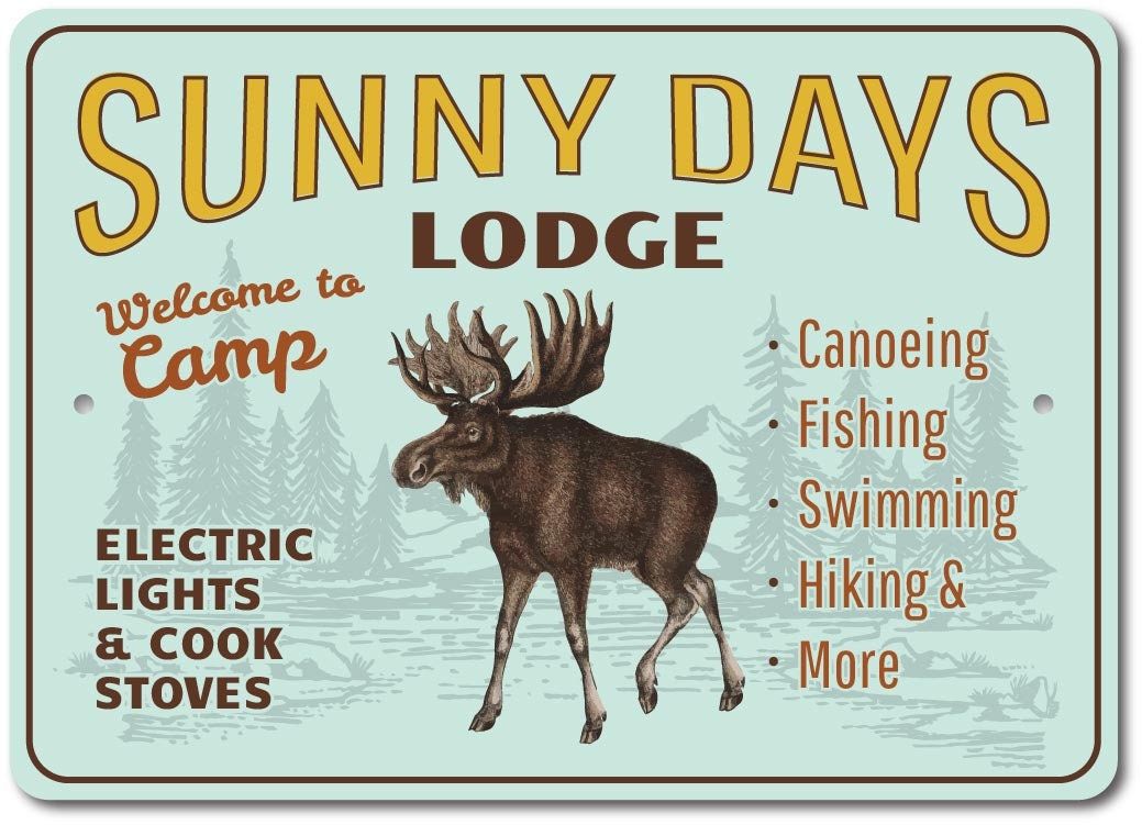 Lodge Name Sign Custom Lodge Sign Moose Lodge Decor Moose - Etsy
