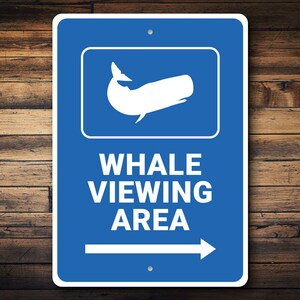 Whale Viewing Sign, Whale Viewers Area, Whale Beach, Metal Whale Sign ...