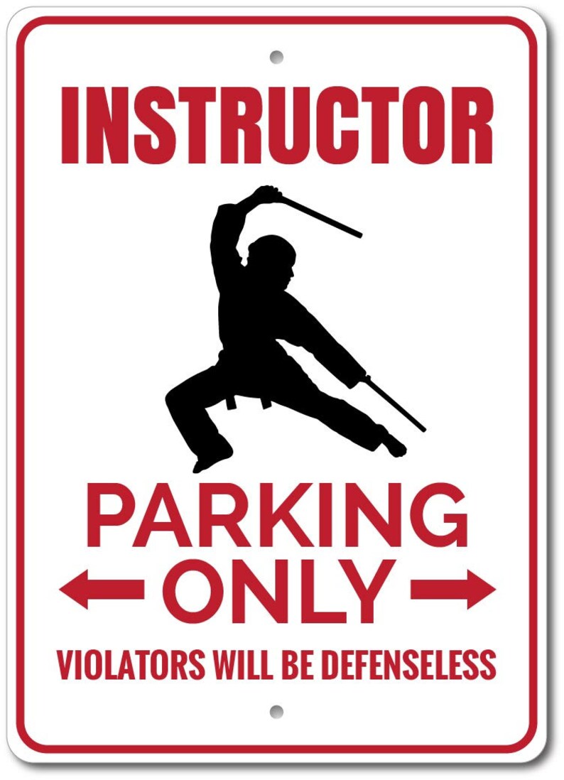 Instructor Parking Sign Instructor Gift Instructor Decor - Etsy