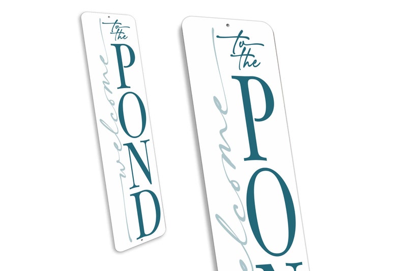 Welcome to the Pond Sign Pond Welcome Sign Pond Decorations - Etsy