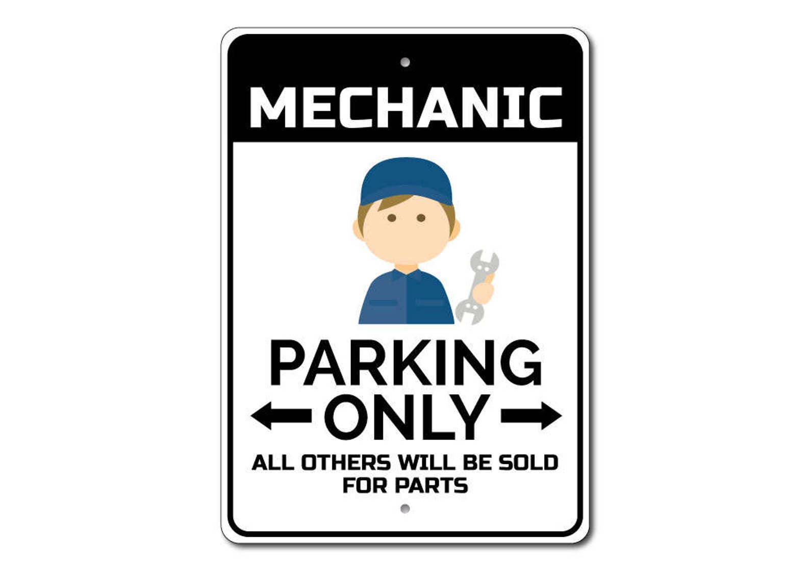 Mechanic Parking Sign Mechanic Sign Car Mechanic Gift for | Etsy