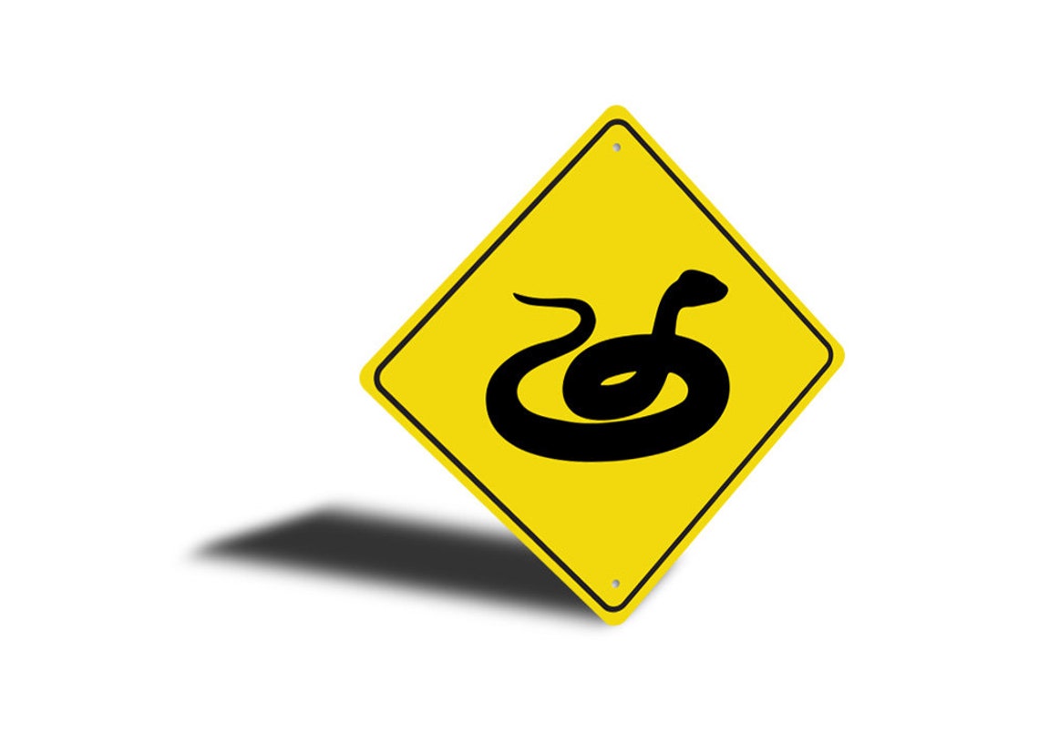 Snake Crossing Sign Snake Crossing Snake Crossing Diamond - Etsy