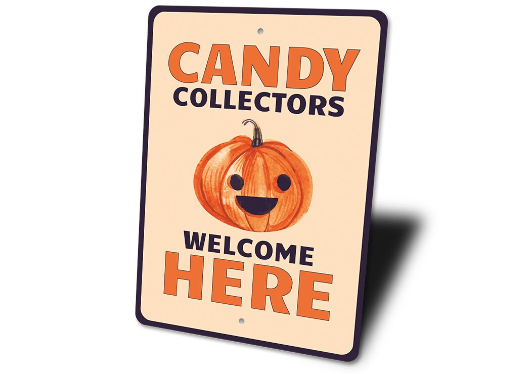 Candy Collectors Candy Here Sign Candy Decor Halloween - Etsy