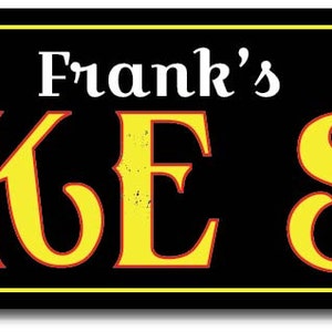 Smoke Shop Sign, Personalized Name Cigar Store Sign, Custom Cigar Lover ...