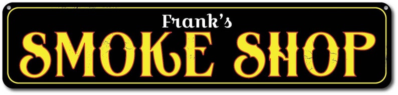Smoke Shop Sign Personalized Name Cigar Store Sign Custom - Etsy