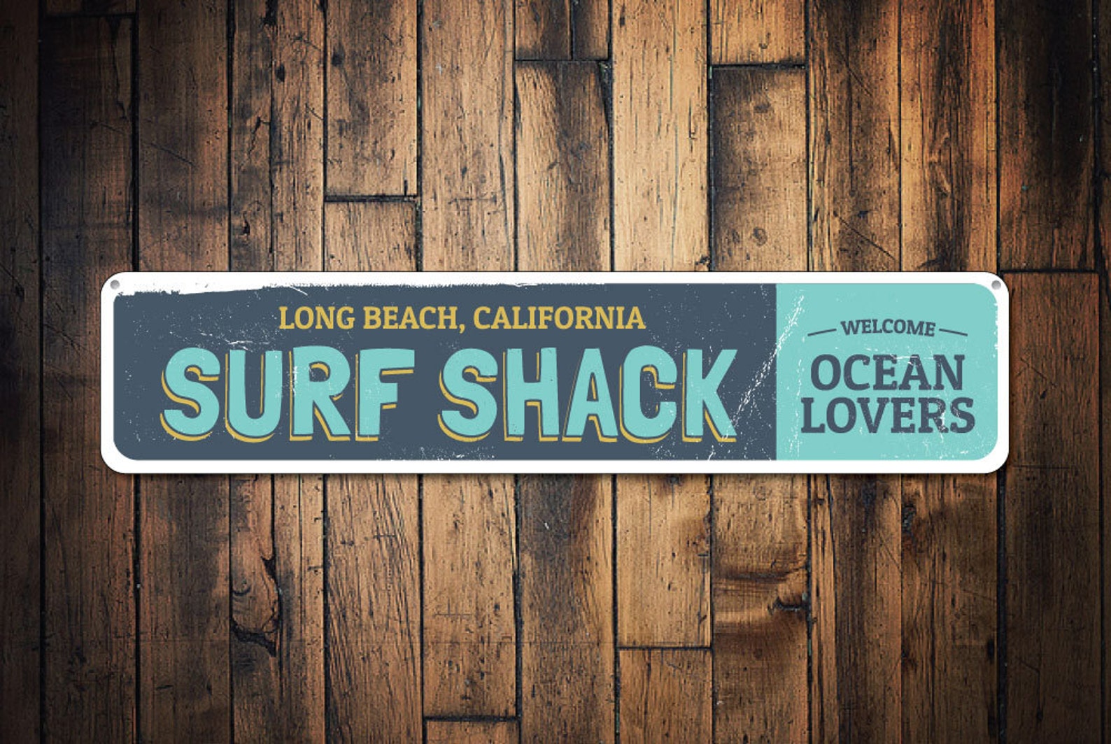 Surf Shack Sign Personalized Welcome Ocean Lovers Sign | Etsy