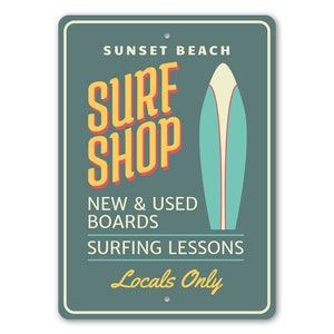 Surfing Shop Sign, Beach Surf Sign, Beach Shops Design, Sign for Beach ...