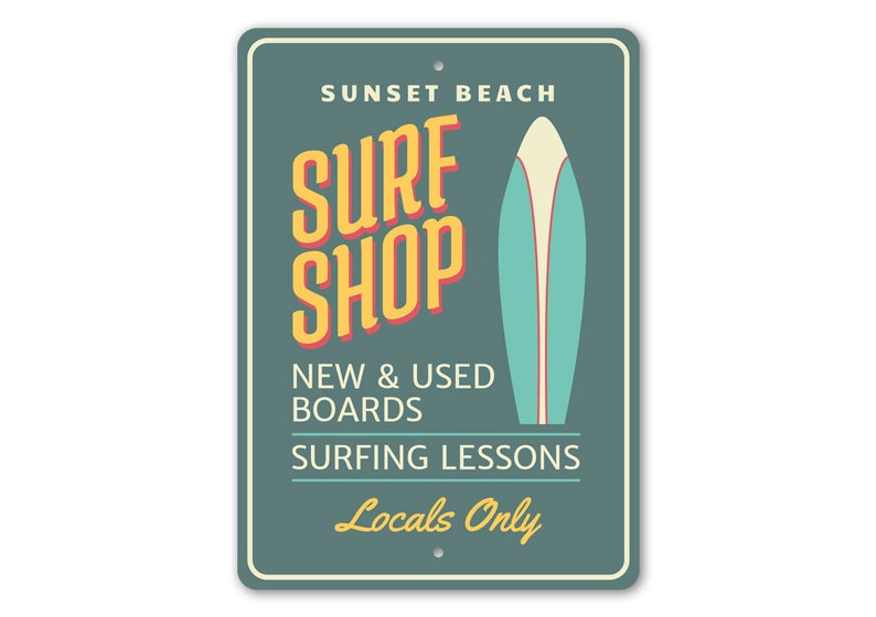 Surfing Shop Sign Beach Surf Sign Beach Shops Design Sign - Etsy