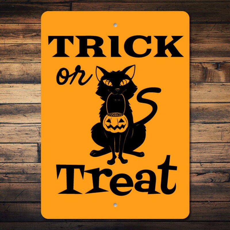 Trick or Treat Sign - Etsy