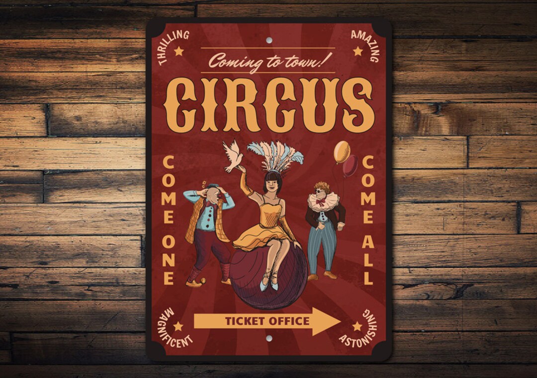 Circus Ticket Office Sign, Ticket Office, Circus, Vintage Circus, Sign ...