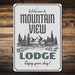 Mountain Decor Lodge Sign Mountain View Sign Mountain Scene - Etsy