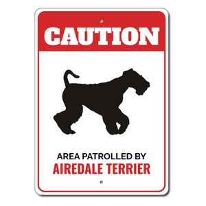 Airedale Terrier Sign, Airedale Terrier Decor, Airedale Terrier Gift ...
