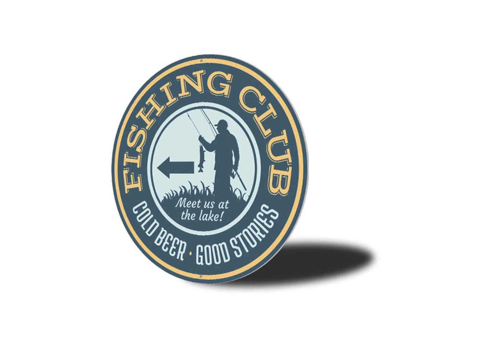 Fishing Club Sign Cold Beer Sign Good Fishing Fishing - Etsy