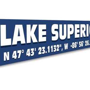 Lake Superior Sign, Lake Superior Location, Custom Lake Superior ...