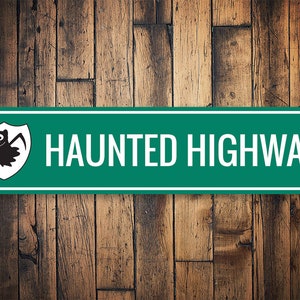 Haunted Highway, Haunted Road Signs, Scary Road Decor, Halloween Sign ...