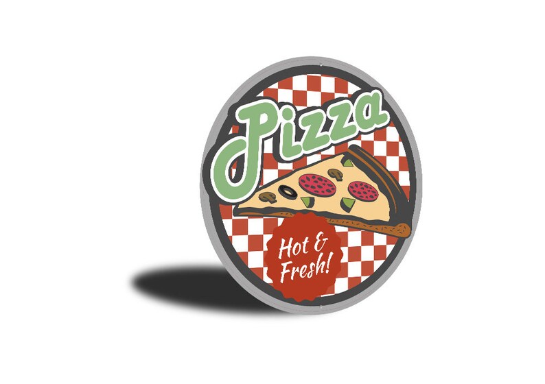 Hot Pizza Sign Fresh Hot Pizza Pizza Lover Decor Pizza Room | Etsy