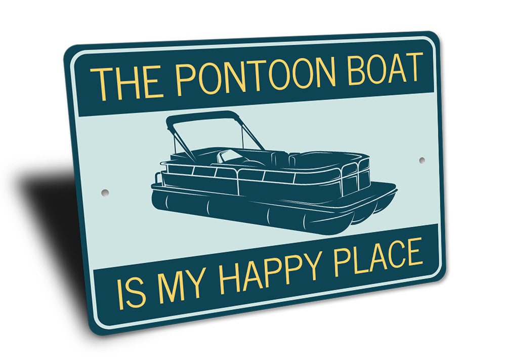 The Pontoon Sign Pontoon Boat Sign Pontooning Boat Decor - Etsy