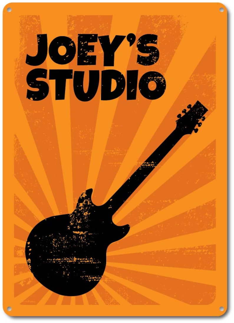 Guitar Sign Custom Guitar Player Sign Music Studio Decor - Etsy
