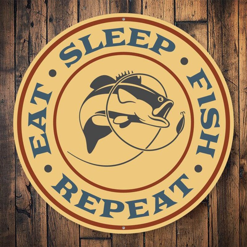 Eat Sleep Fish - Etsy