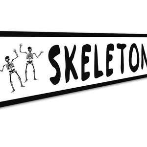 Skeleton St Sign, Skeleton Sign, Skeleton Lover, Halloween Skeleton ...