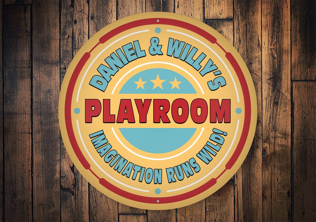 Kid Playroom Sign, Custom Playroom Sign, Gift for Kids, Playroom Wall ...
