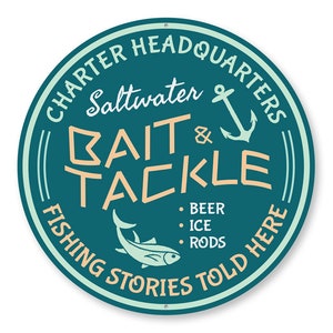 Bait and Tackle, Tackle Signs, Tackle Fishing Decor, Tackle Shops ...